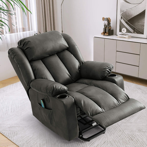 Luxury Power Lift Recliner Chair with Vibration Massage and Heating, G ...